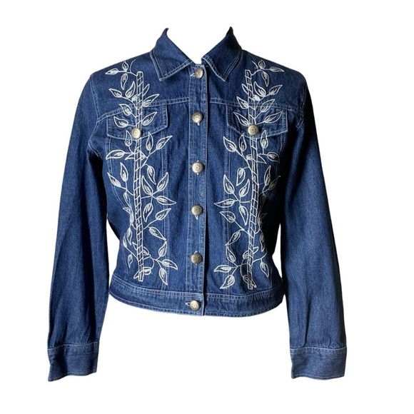 New Identity | Jackets & Coats | New Identity With White Thread Floral ...